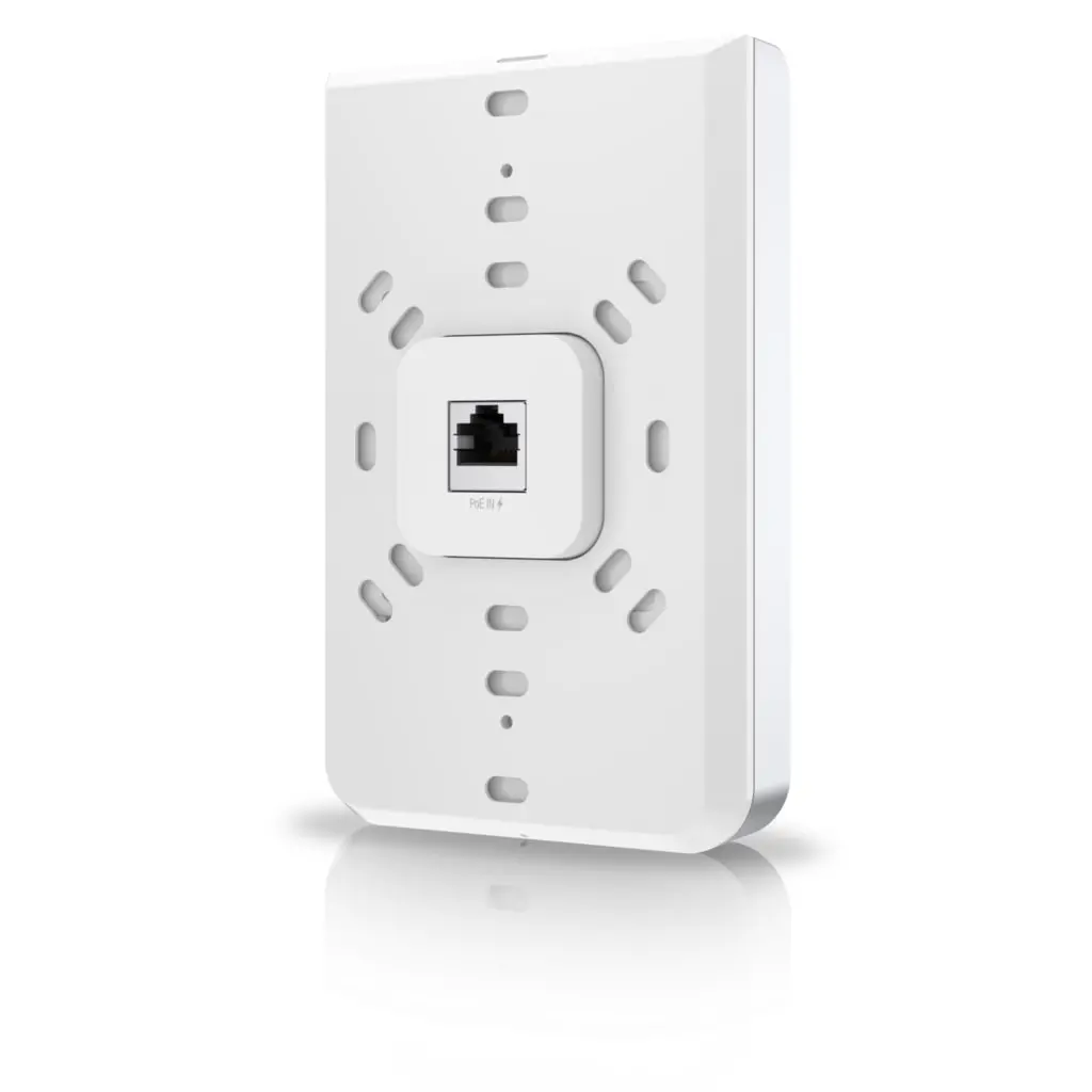 UniFi6 In-Wall. Wall-mounted WiFi 6 access point with a built-in U6-IW