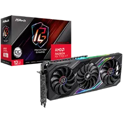 ASROCK Video Card AMD Radeon RX7700XT Phantom Gaming RX7700XT PG 12GO