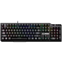 MSI VIGOR GK41 LR US Gaming Keyboard, Black, 6 fixed VIGOR_GK41_LR_US