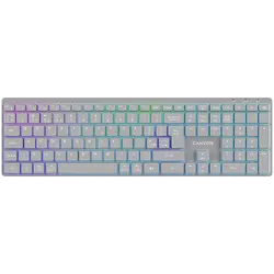 CANYON keyboard HKB-W11 UK/US RGB Dual Mode Wireless Grey CNS-HBTK11G