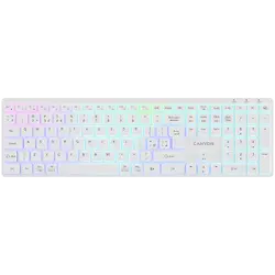 CANYON keyboard HKB-W11 UK/US RGB Dual Mode Wireless White CNS-HBTK11W