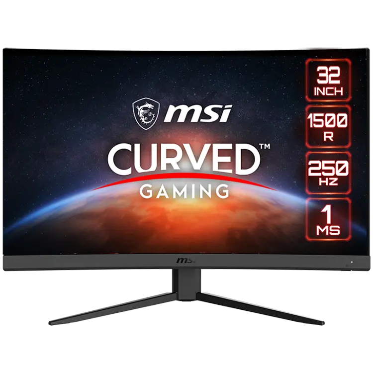 MSI G32C4X Curved Gaming Monitor, 31.5"250Hz, FHD (1920x1080) G32C4X